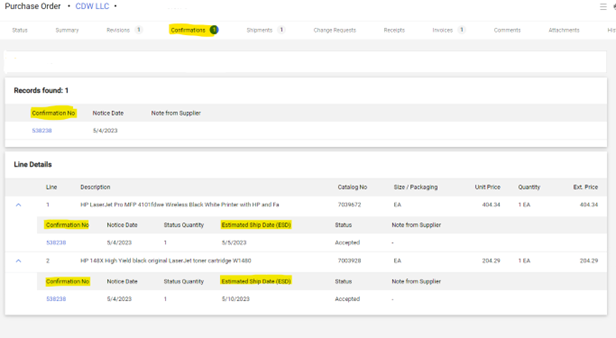 CDW-G Catalog Changes in BobcatBUY (BCB)